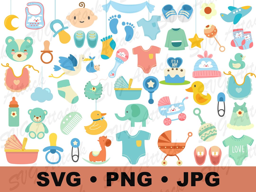 Baby Stuff SVG Design Bundle | Cute Stuff SVG for Cutting Machine and ...