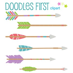 Colorful Arrows Collection Digital Clipart for Scrapbooking, Cricut Cut ...