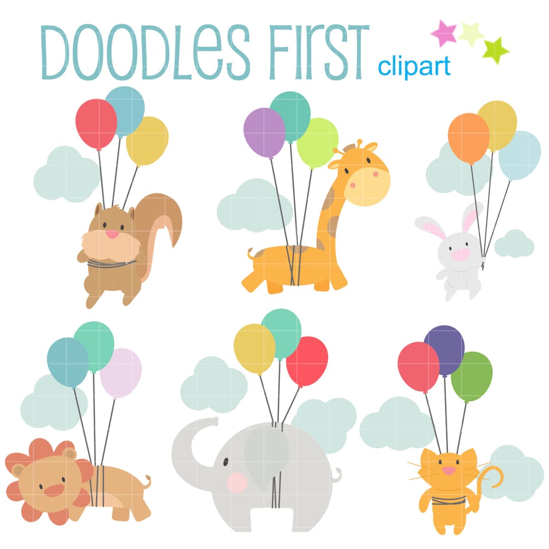 Up, up and Away! Digital Clipart for Scrapbooking, Cricut Cut Files ...