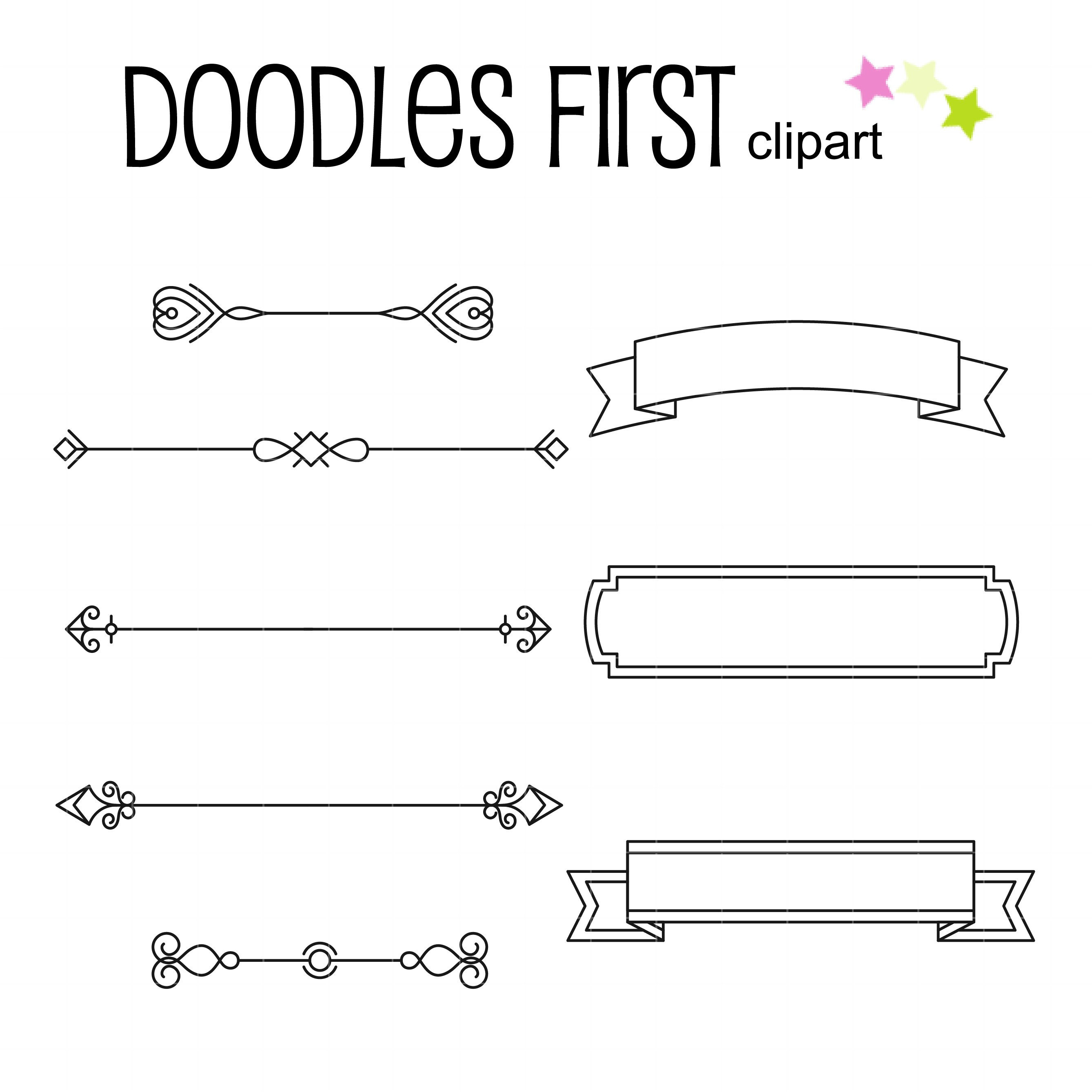 Delicate Divider Digital Clip Art for Scrapbooking Card Making | Etsy