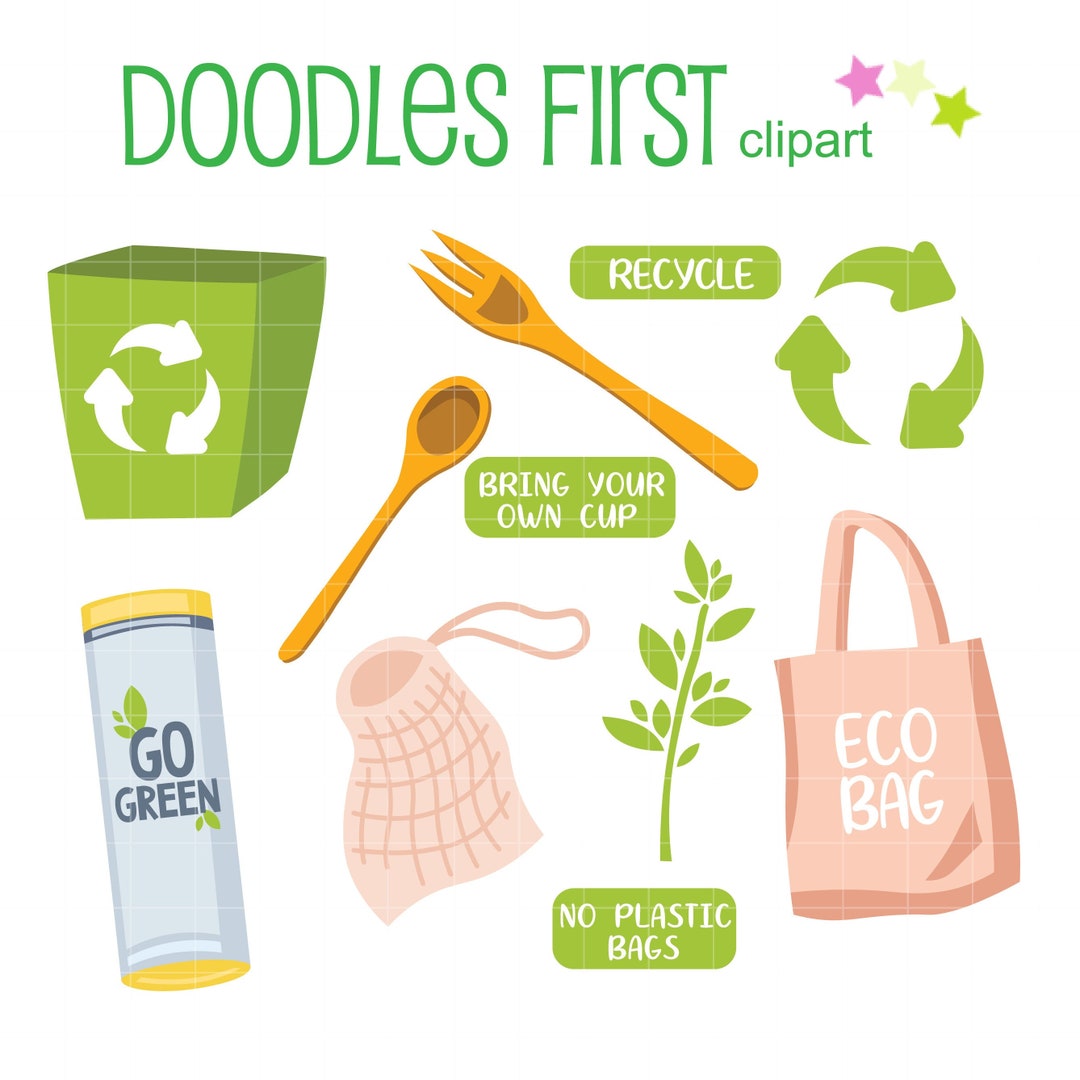 Recycle Elements Digital Clip Art for Scrapbooking Card Making Cupcake ...