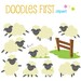 Counting Sheep Digital Clipart for Scrapbooking, Cricut Cut Files ...