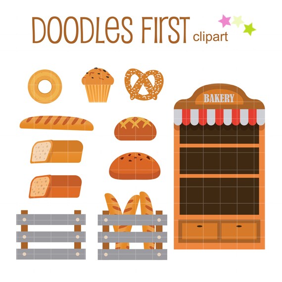 Bakery Set Digital Clip Art for Scrapbooking Card Making | Etsy