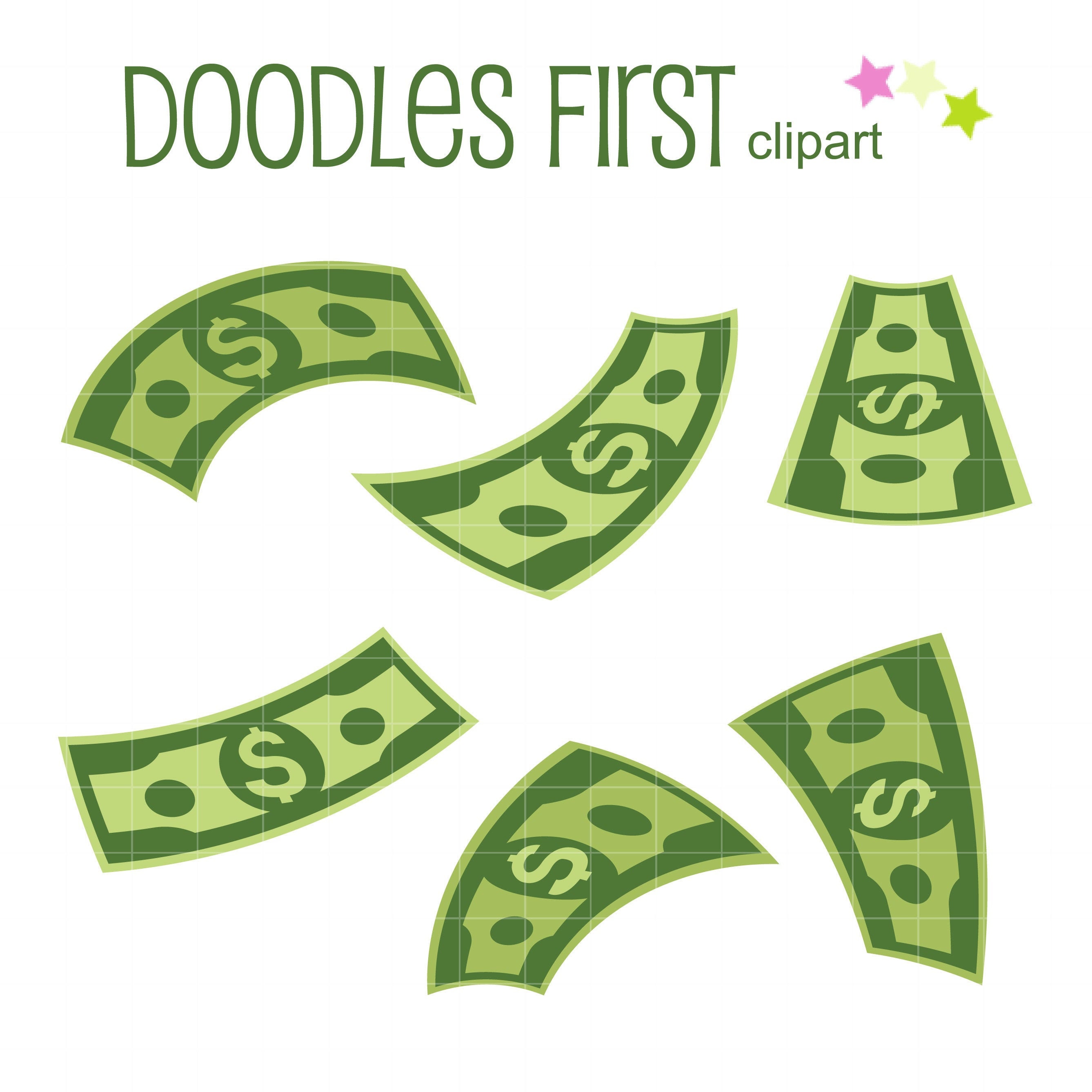 Falling Money Clip Art for Scrapbooking Card Making Cupcake | Etsy