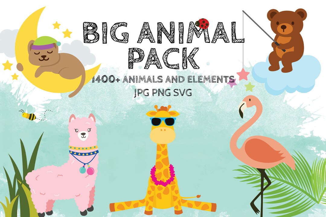 Animal Clipart, Safari Animal Clipart, Farm Animal Clipart, Jungle ...