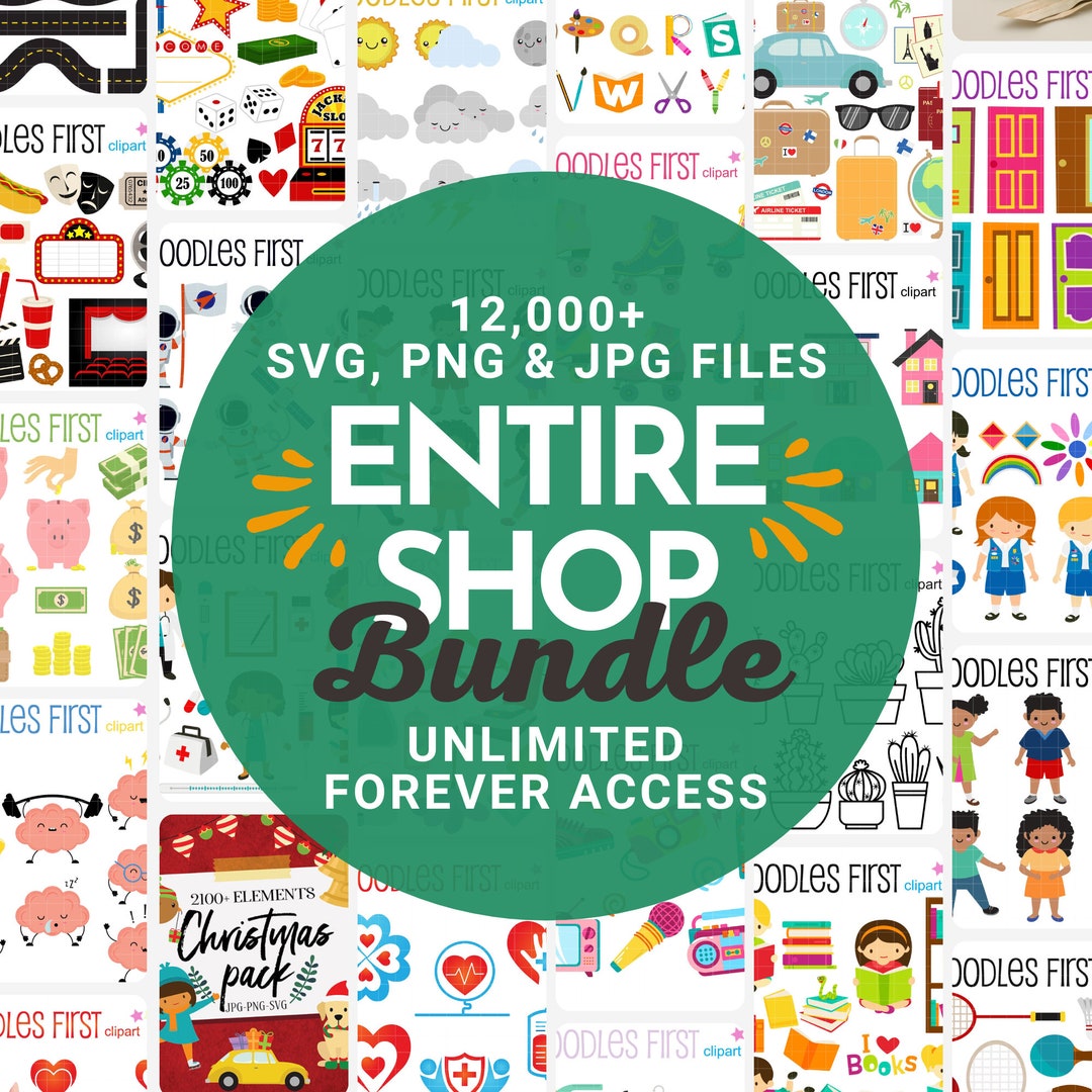 Whole Shop Bundle SVG PNG Art Bundle, 15,000+, Use for Sublimation ...