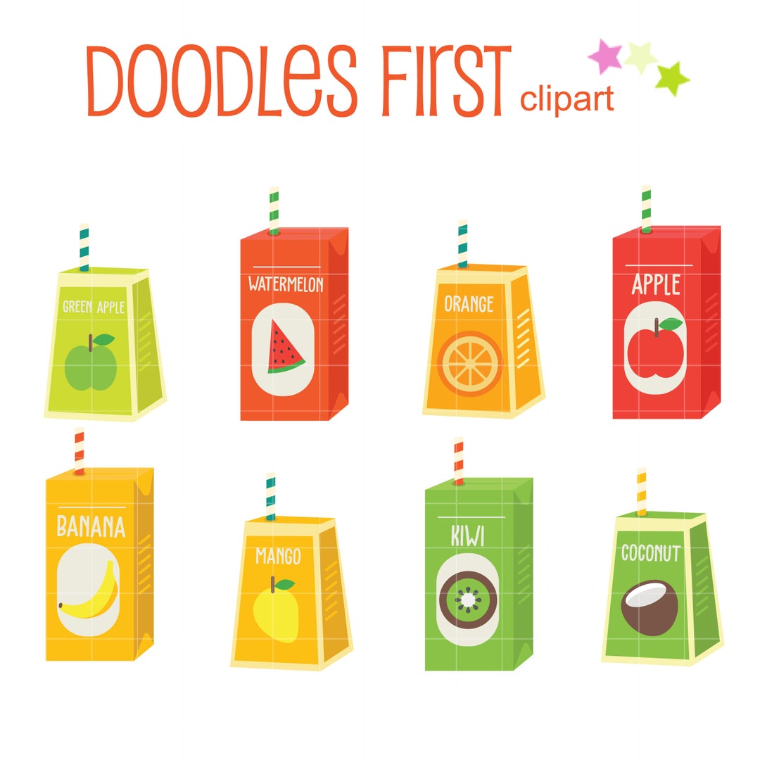 Juicebox Flavor Set Digital Clip Art for Scrapbooking Card Making ...