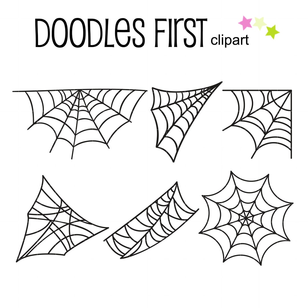 Spiders Web Collection Digital Clip Art for Scrapbooking Card Making ...