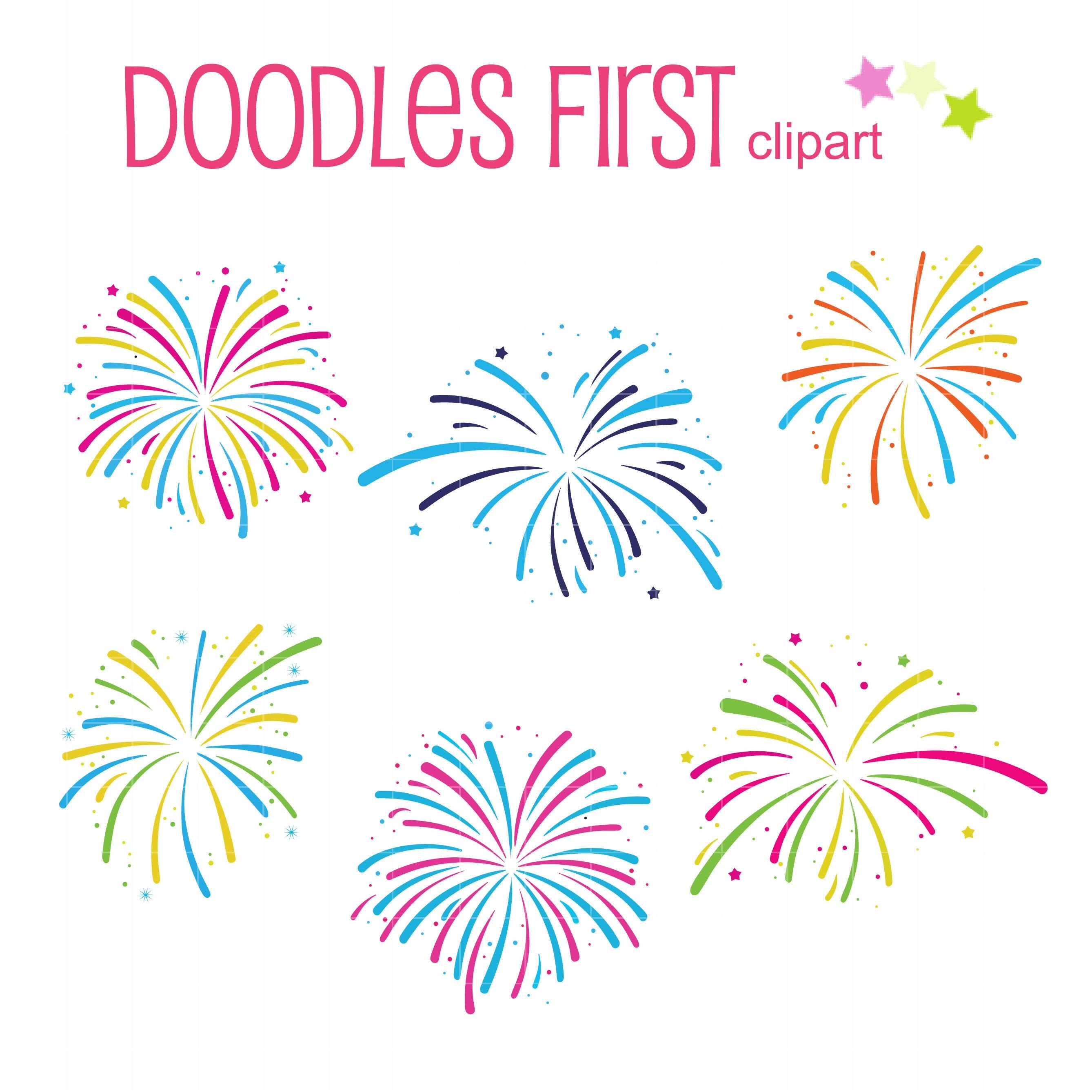 Colorful Firework Clipart Free