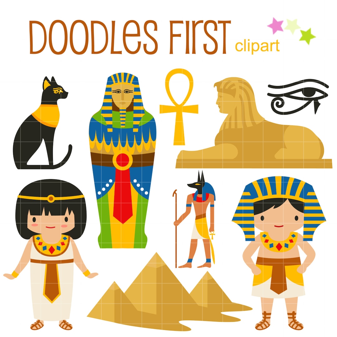 Ancient Egypt Digital Clip Art for Scrapbooking, Cricut Cut Files ...