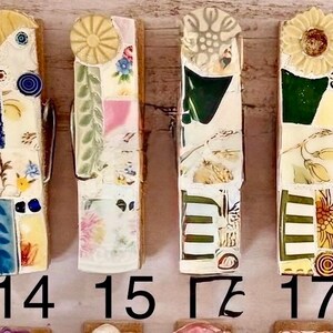 Mosaic Clothes Pin/magnet/chip Clip/fridge Art - Etsy