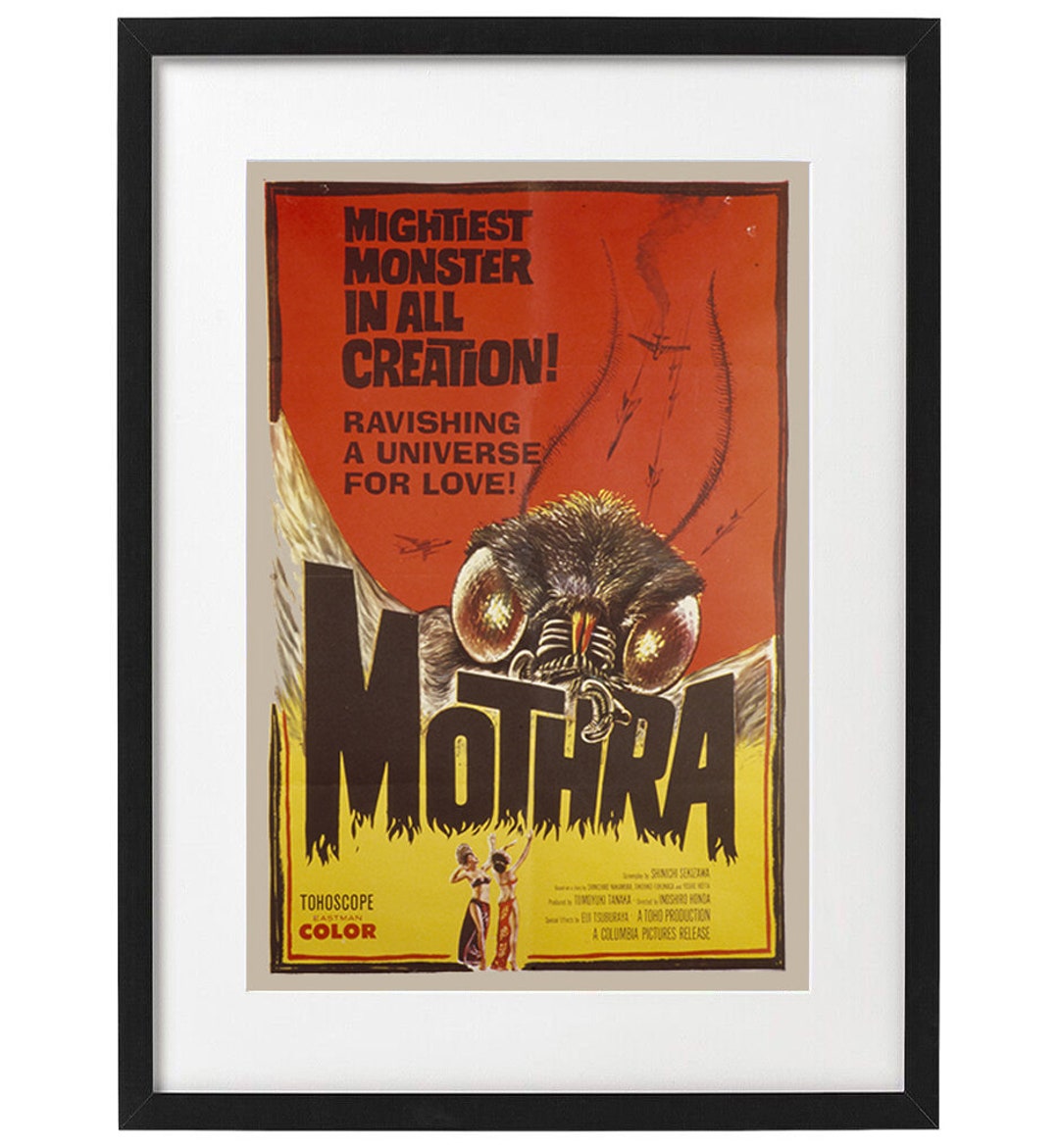 Mothra Science Fiction Movie Poster Art Print Vintage - Etsy