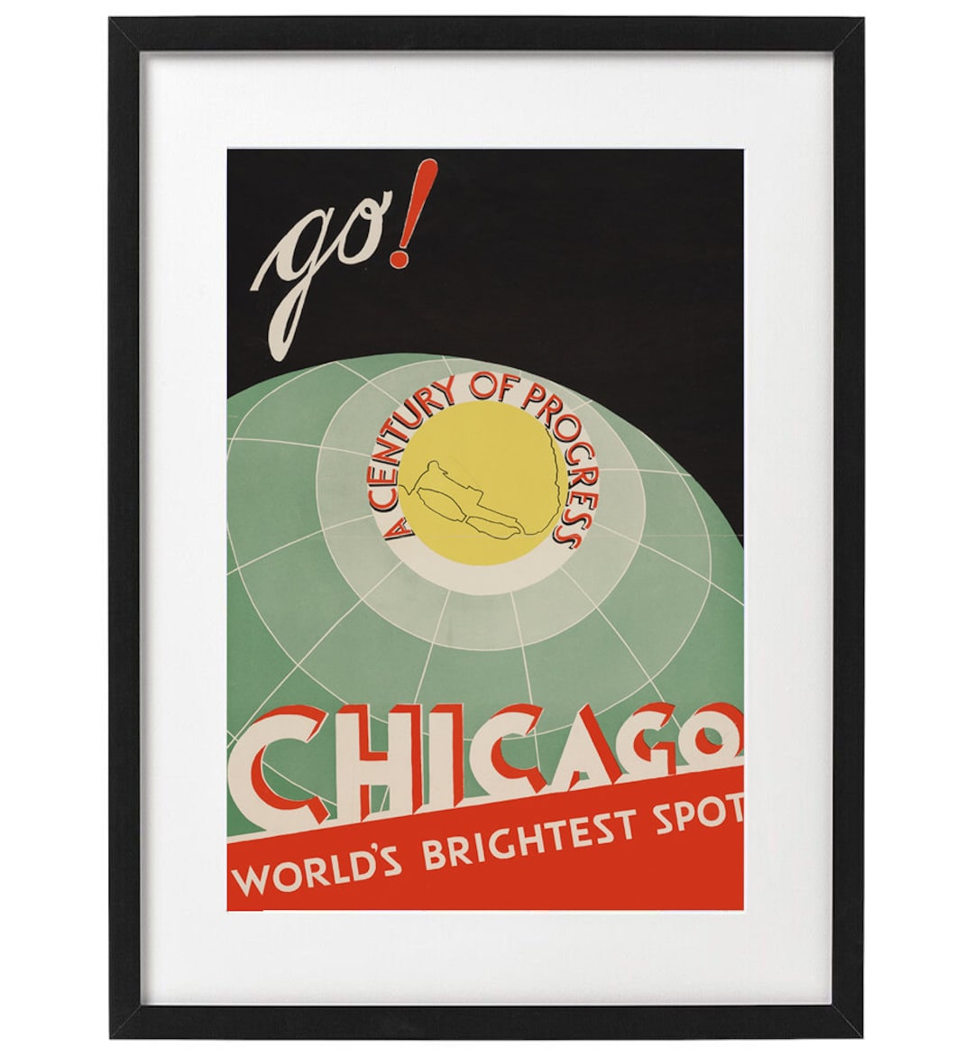 Chicago A Century of Progress Poster Art Print Vintage - Etsy