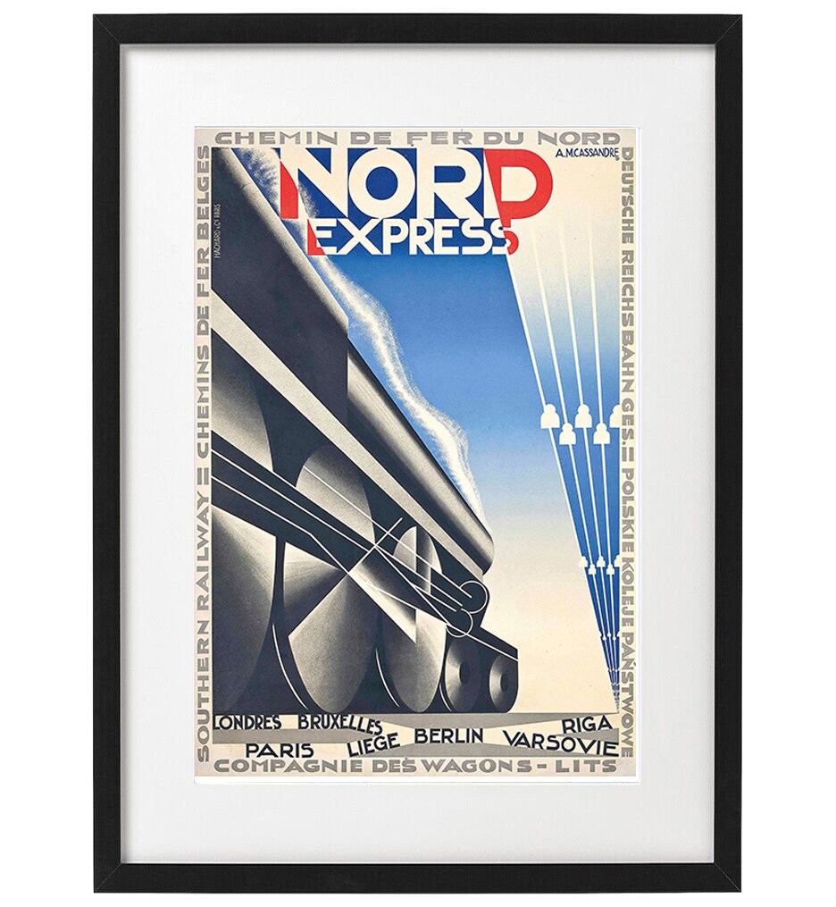 Nord Express Train Poster Art Print Vintage - Etsy