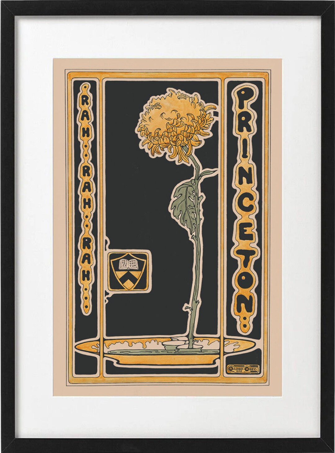 Princeton Rah Rah Rah 1903 Poster Art Print Vintage - Etsy