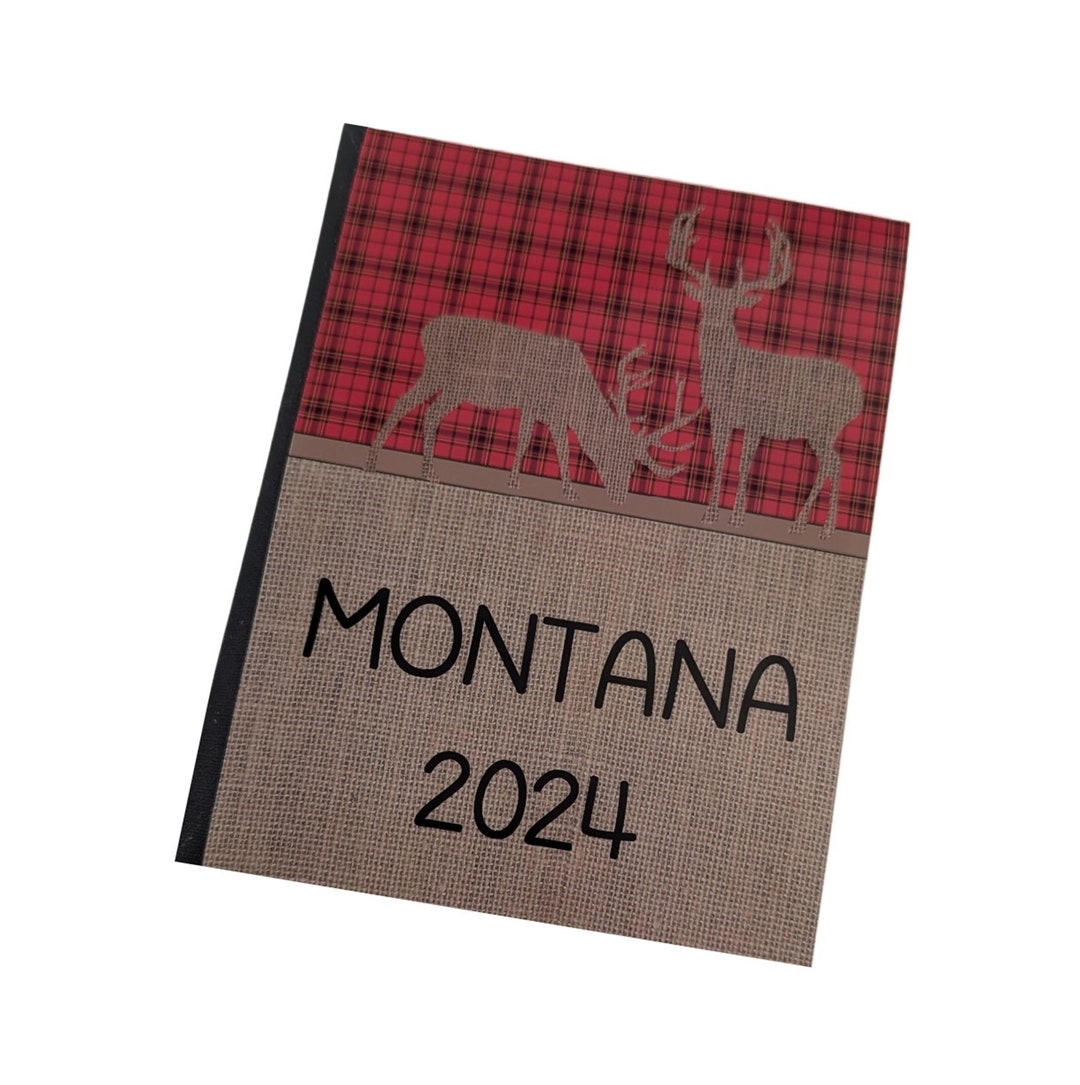 Deer Photo Album Pictures Personalized Name Hunting Buck Red Plaid ...