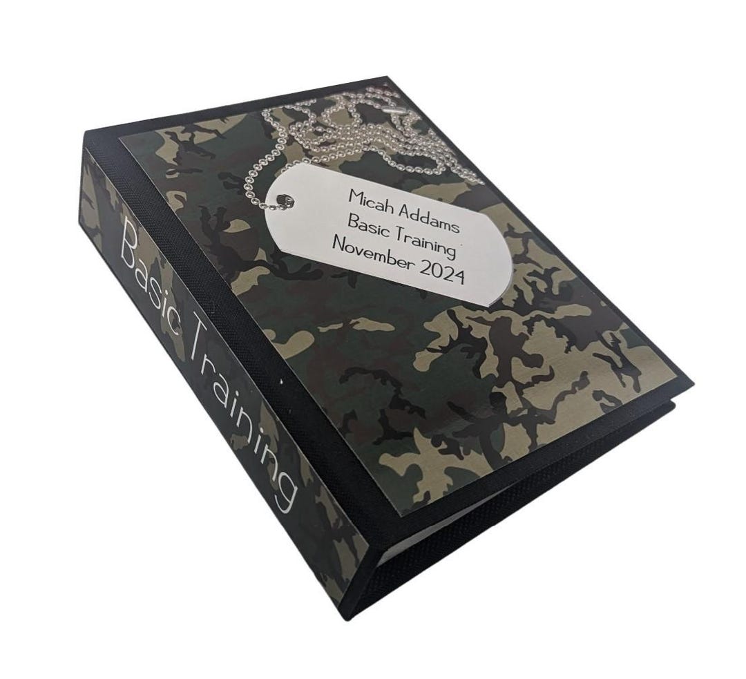 Camouflage Photo Album; Military, Army, Marines, Camo Hardcover Linen ...