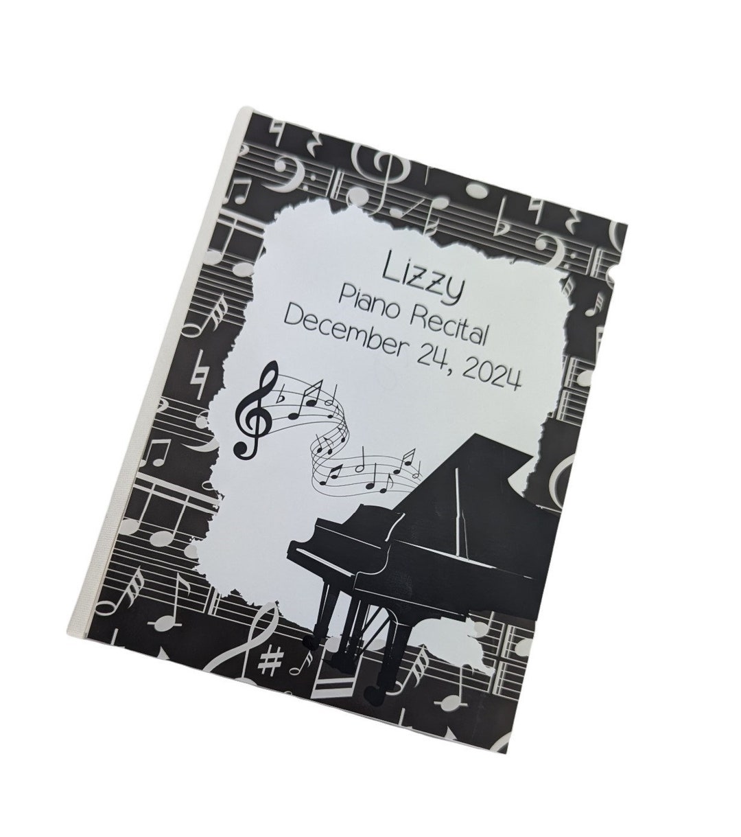 Piano Recital Photo Album Musical Music Notes Concert Personalized ...