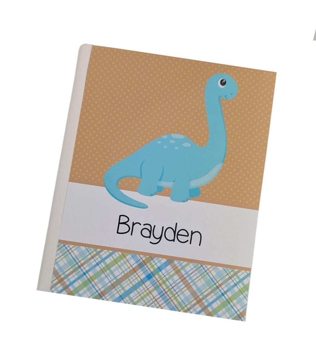 Dinosaur Photo Album Dino Baby Boy Personalized Shower Gift 4x6 5x7 ...