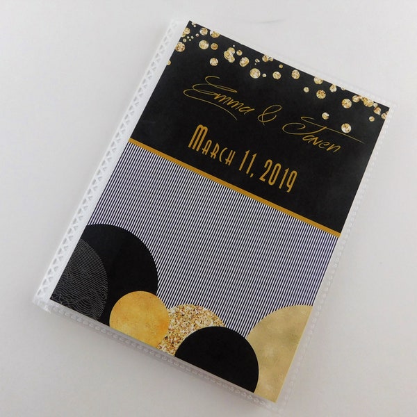 Black and Gold Photo Album - Etsy