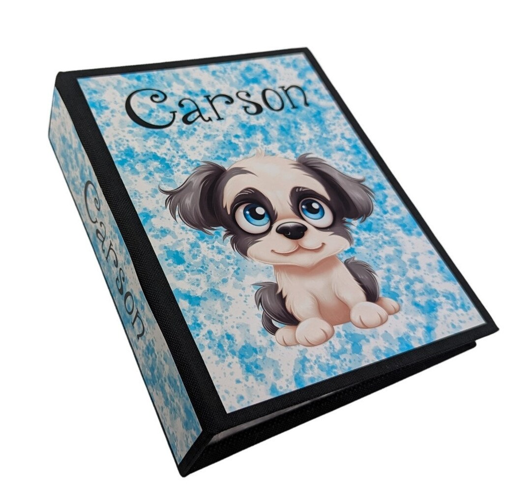 Dog Photo Album Puppy Baby Boy Girl 4x6 or 5x7 Picture Custom Pet ...