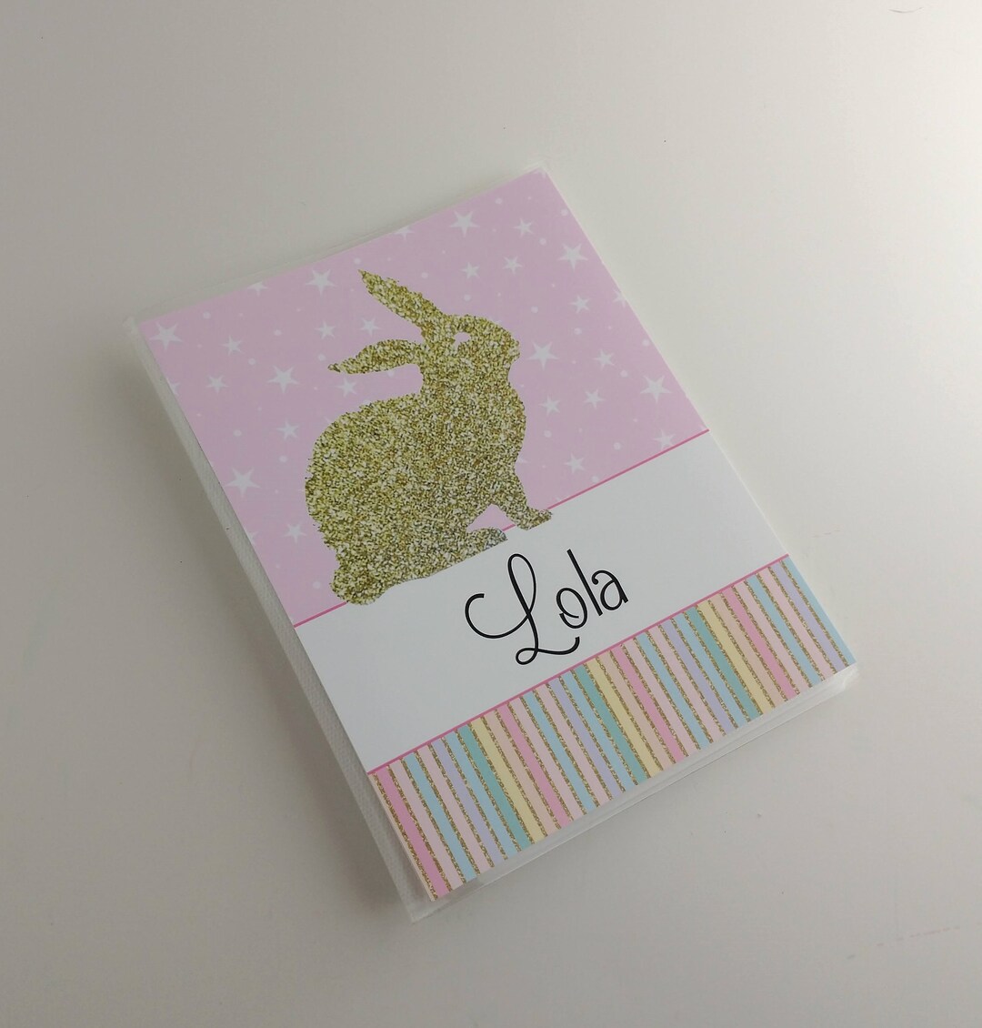 Bunny Rabbit Photo Album Easter Brag Book Pink 4x6 or 5x7 Picture Baby ...