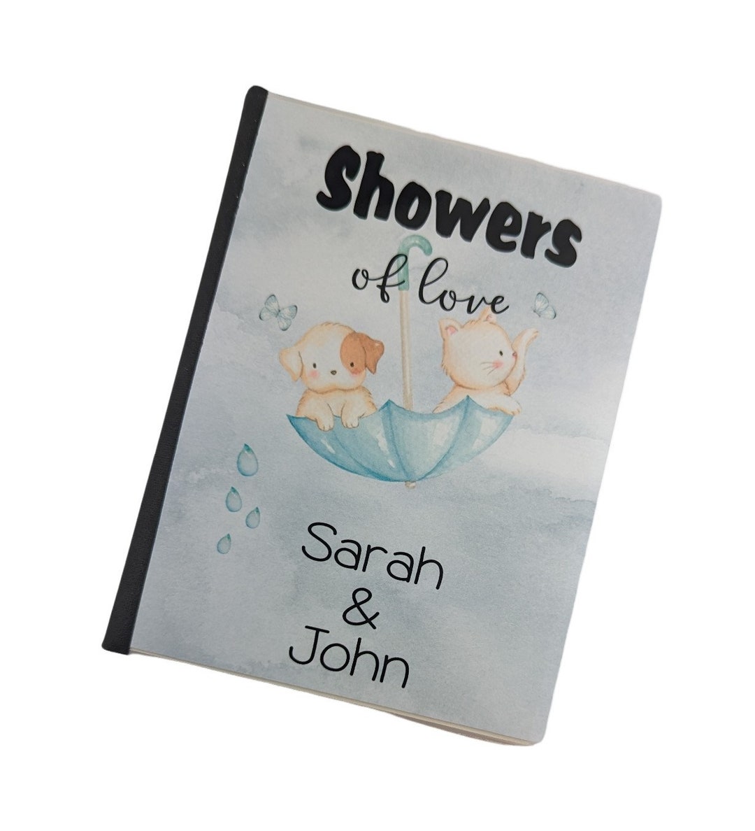 Personalized Baby Shower Photo Album: Puppy & Kitty Design, 4x6 or 5x7 ...