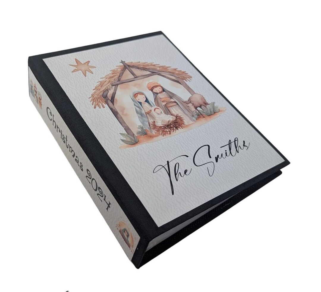 Christmas Photo Album Nativity Family Memory 4x6 or 5x7 Pictures Mary ...