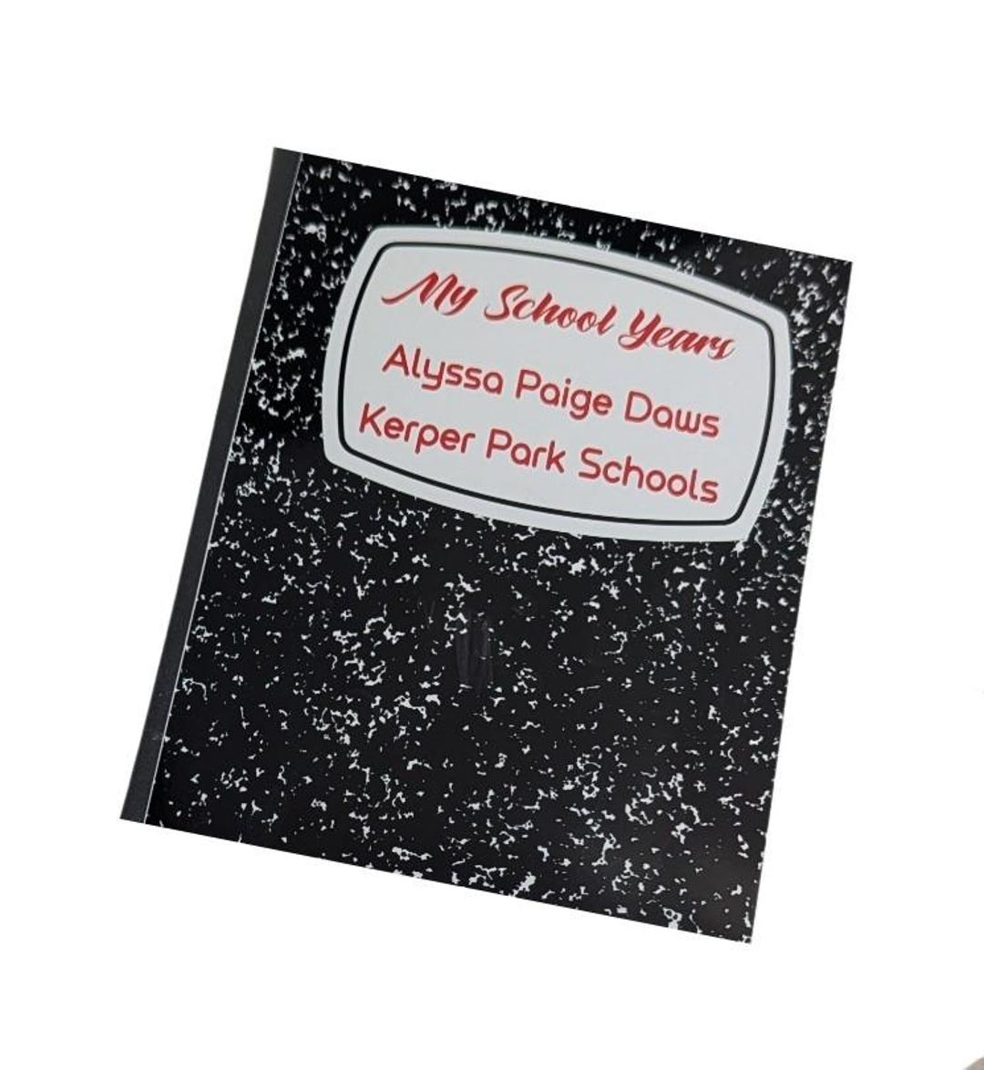 Teacher Gift School Photo Album Composition Book Back to End of Year ...
