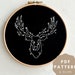 Stag Constellation Embroidery Pattern & Guide PDF - Etsy