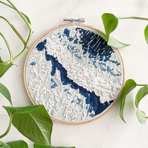 Ocean Wave Embroidery Pattern & Guide PDF - Etsy