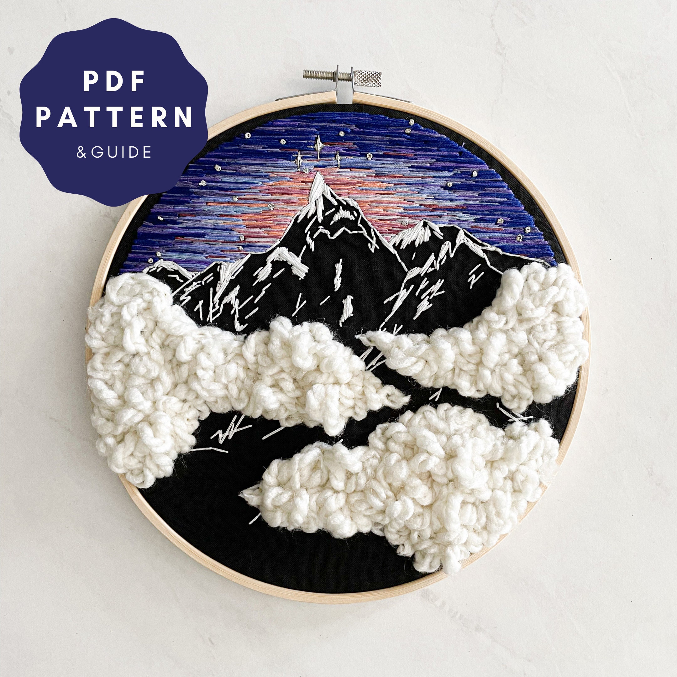 Climb the Mountain Embroidery Pattern & Guide PDF - Etsy