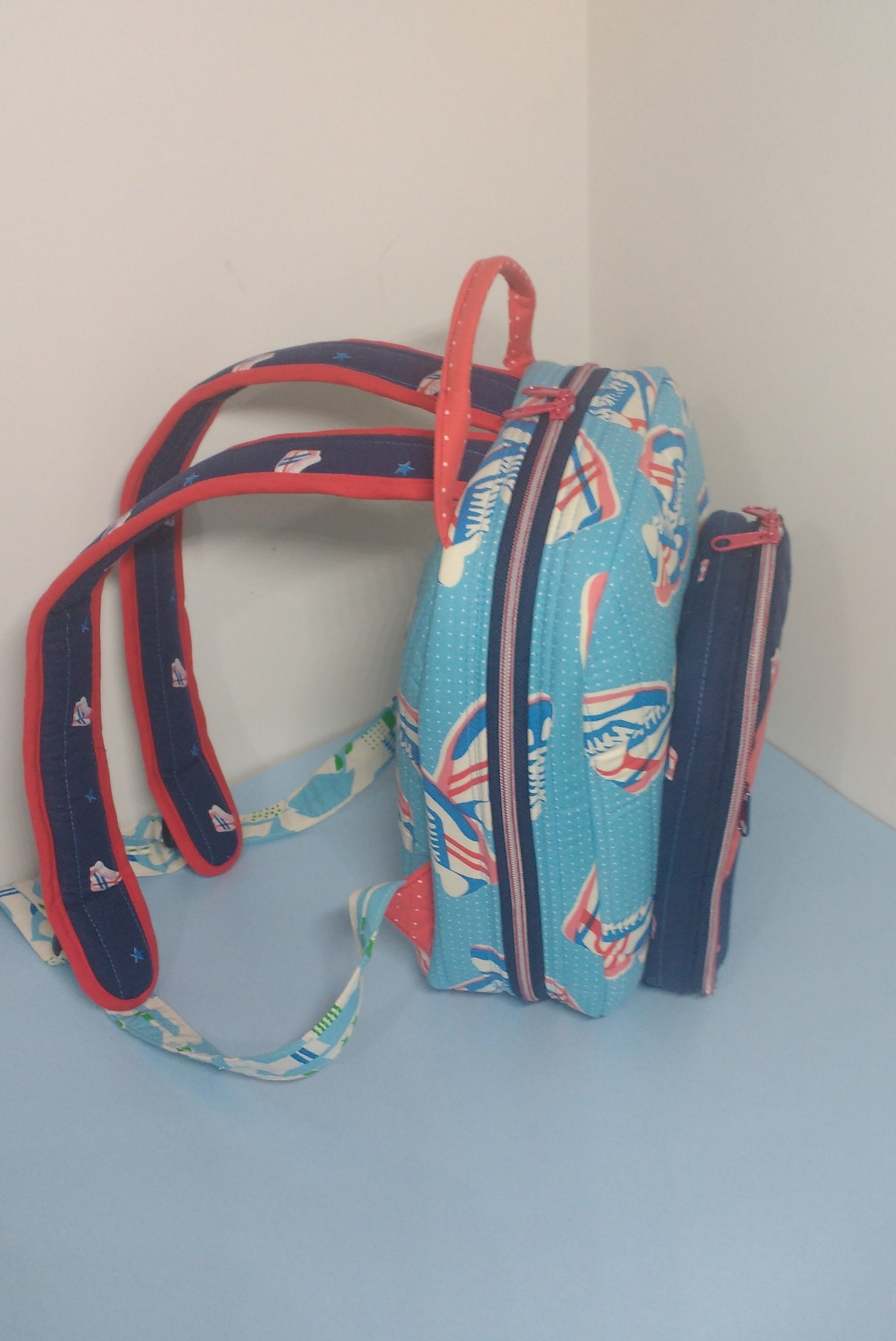 Out and About Small Quilted Daysack Backpack Rucksack Knapsack Suitable ...