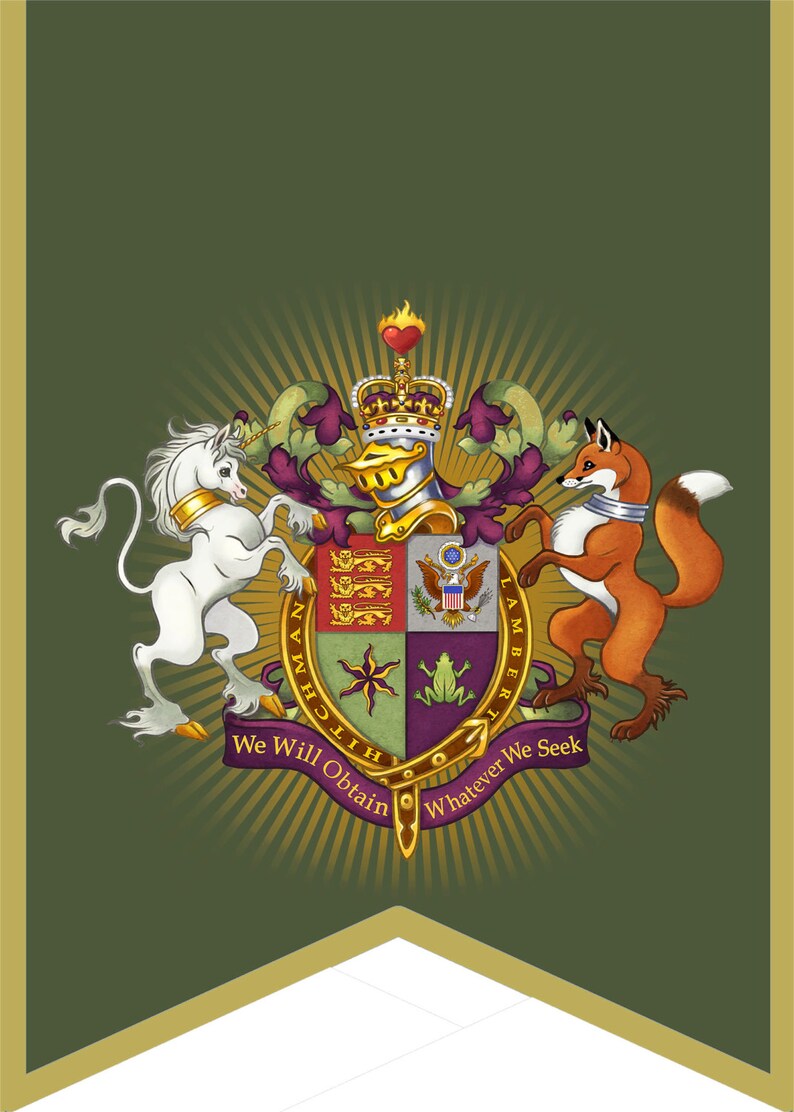 Flags With Your Custom Heraldry-medieval Wedding Decor - Etsy