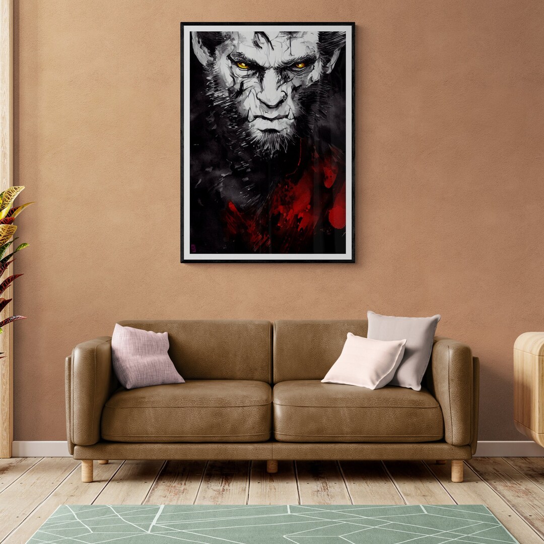 The Wolfman AI Art Print: Monster Movie Poster (digital Art) - Etsy