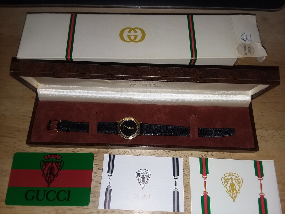 Vintage Womans Gucci Watch All Original With Paperwork and Boxes - Etsy