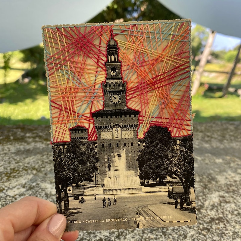 Cartolina ricamata - Etsy Italia