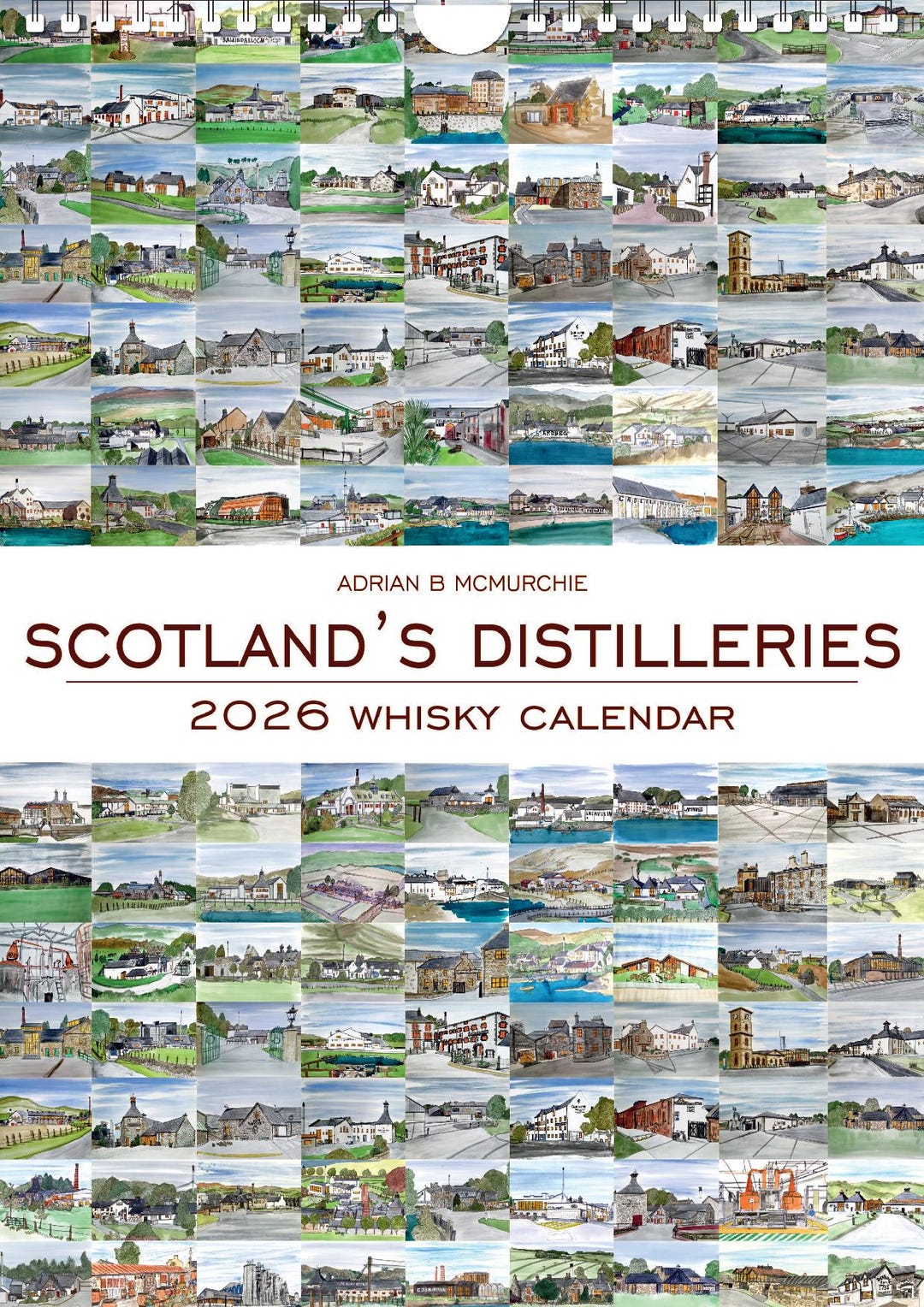 Whisky Calendar 2026 - Illustrated Distillery Wall Planner - Etsy