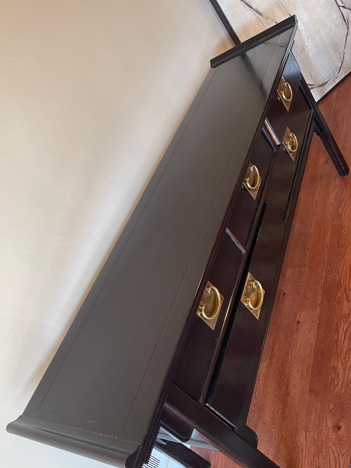 Asian Influenced Lacquered Console Table - Etsy
