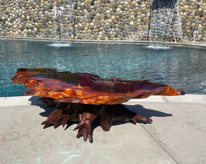 Redwood Burl Coffee Table - Etsy