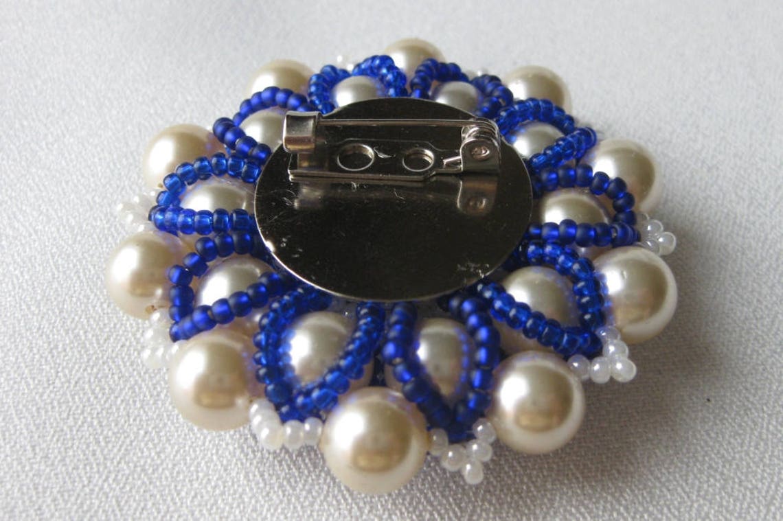 Bead Embroidery Brooch - Etsy
