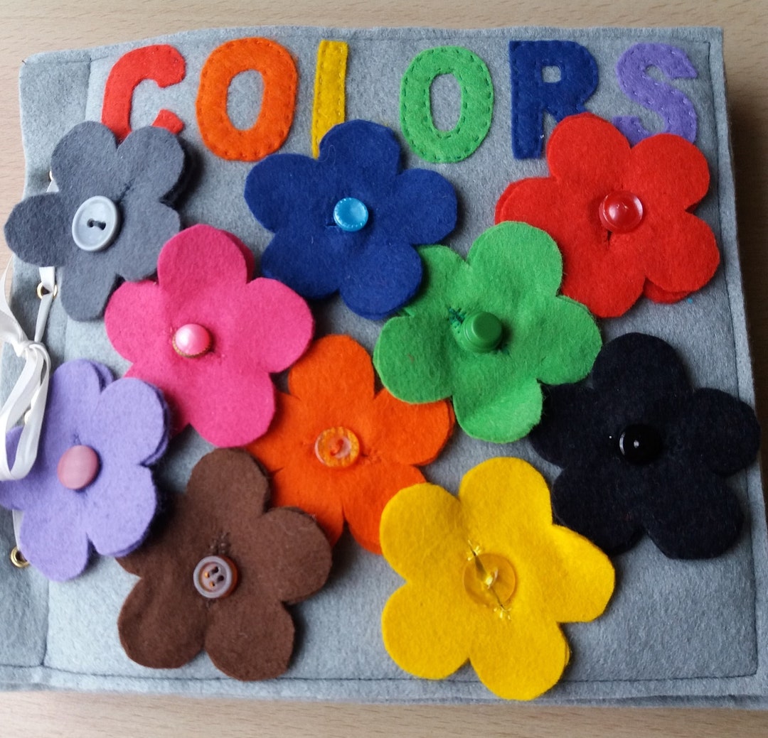 Felt Baby Activity Book, Gift for Kids (1-4 Years), Educational Sensory ...