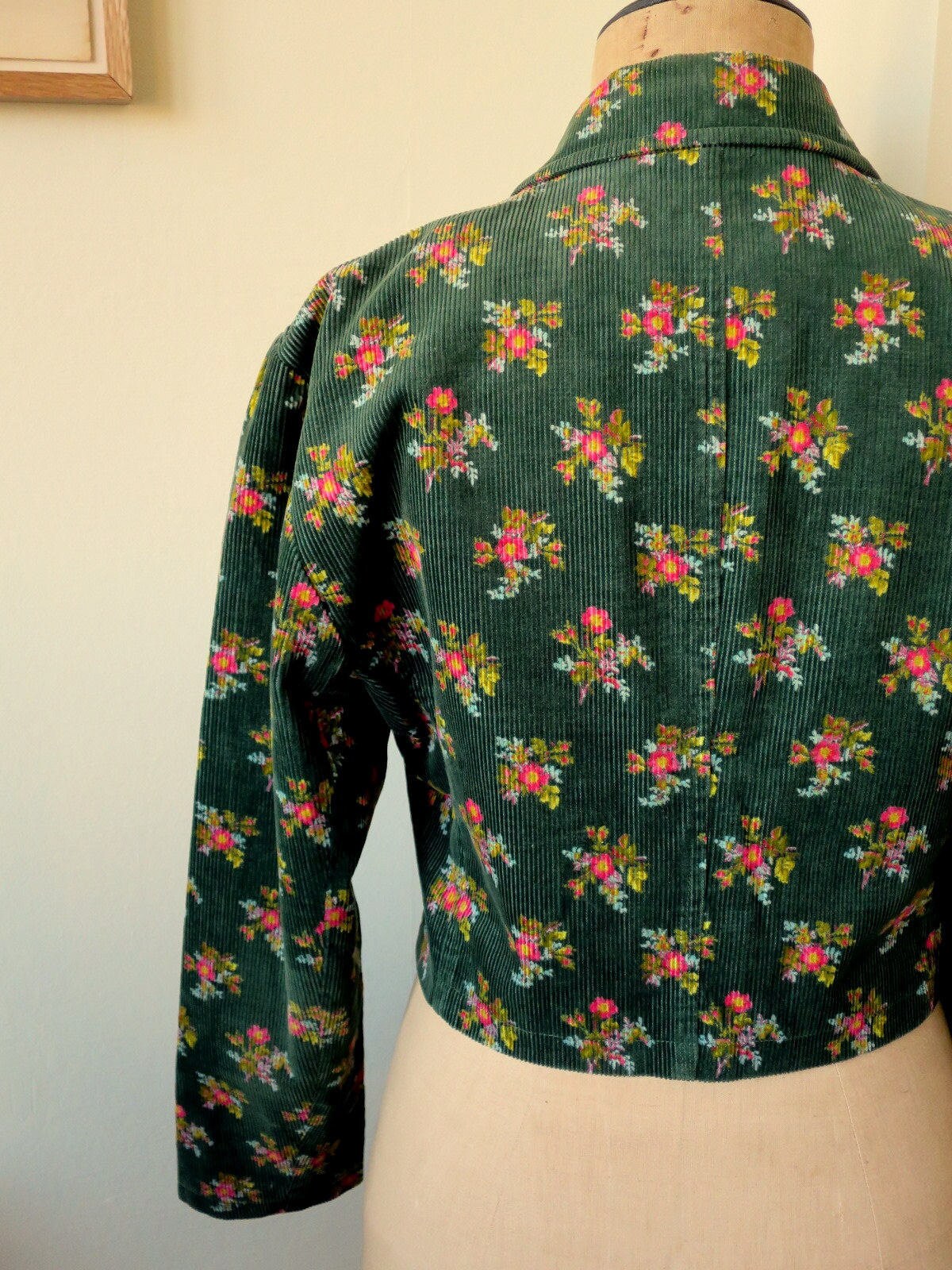 Vintage KENZO JUNGLE Jacket in Velvet, With Flower Patterns on an ...