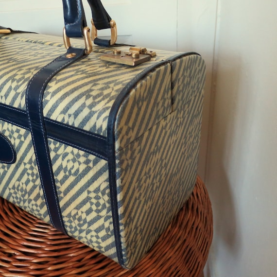 Vanity case vintage Charles Jourdan, 70s, blue - Gem