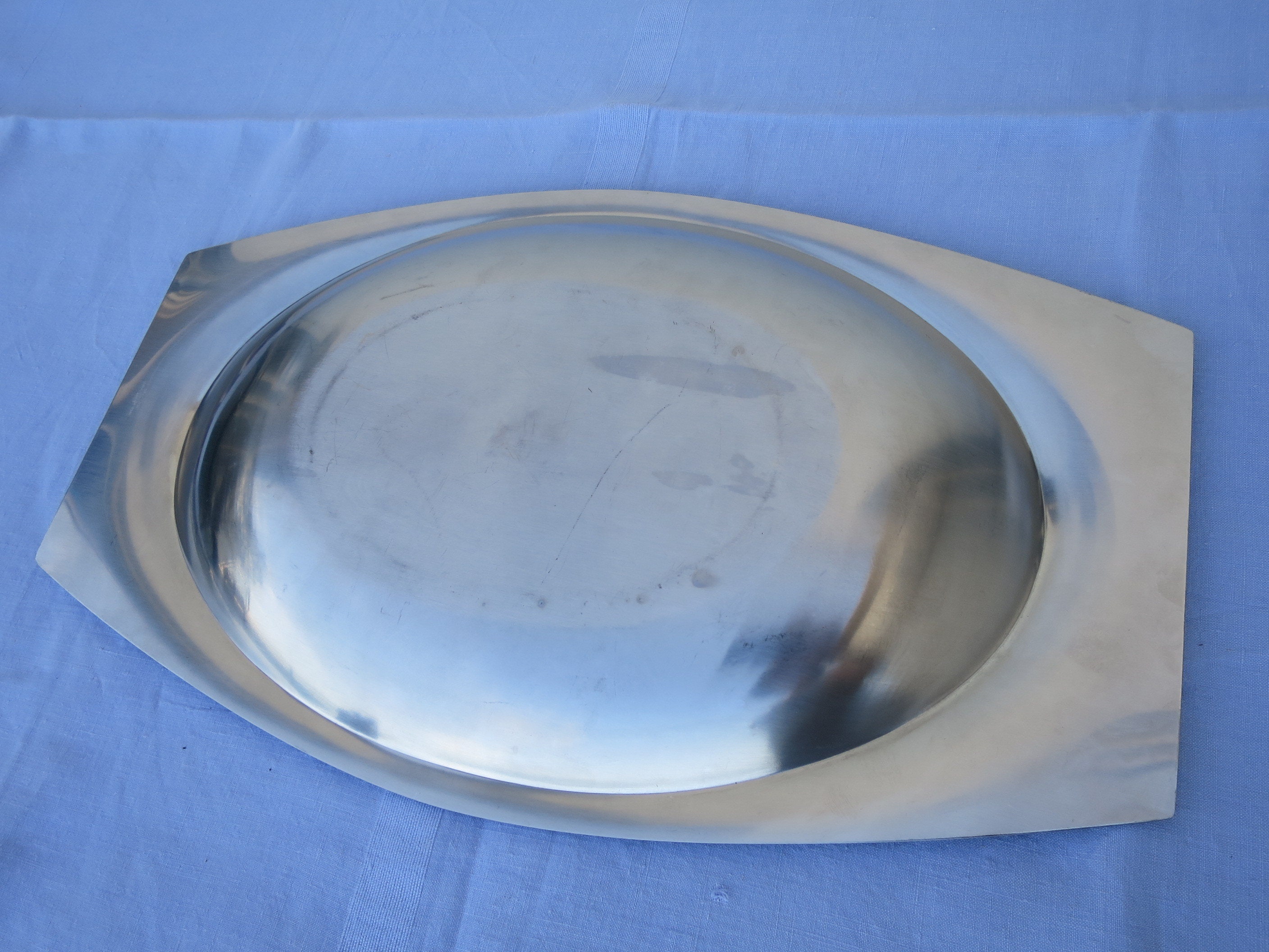Dishes LETANG REMY Model OCEANE in Vintage Stainless Steel - Etsy