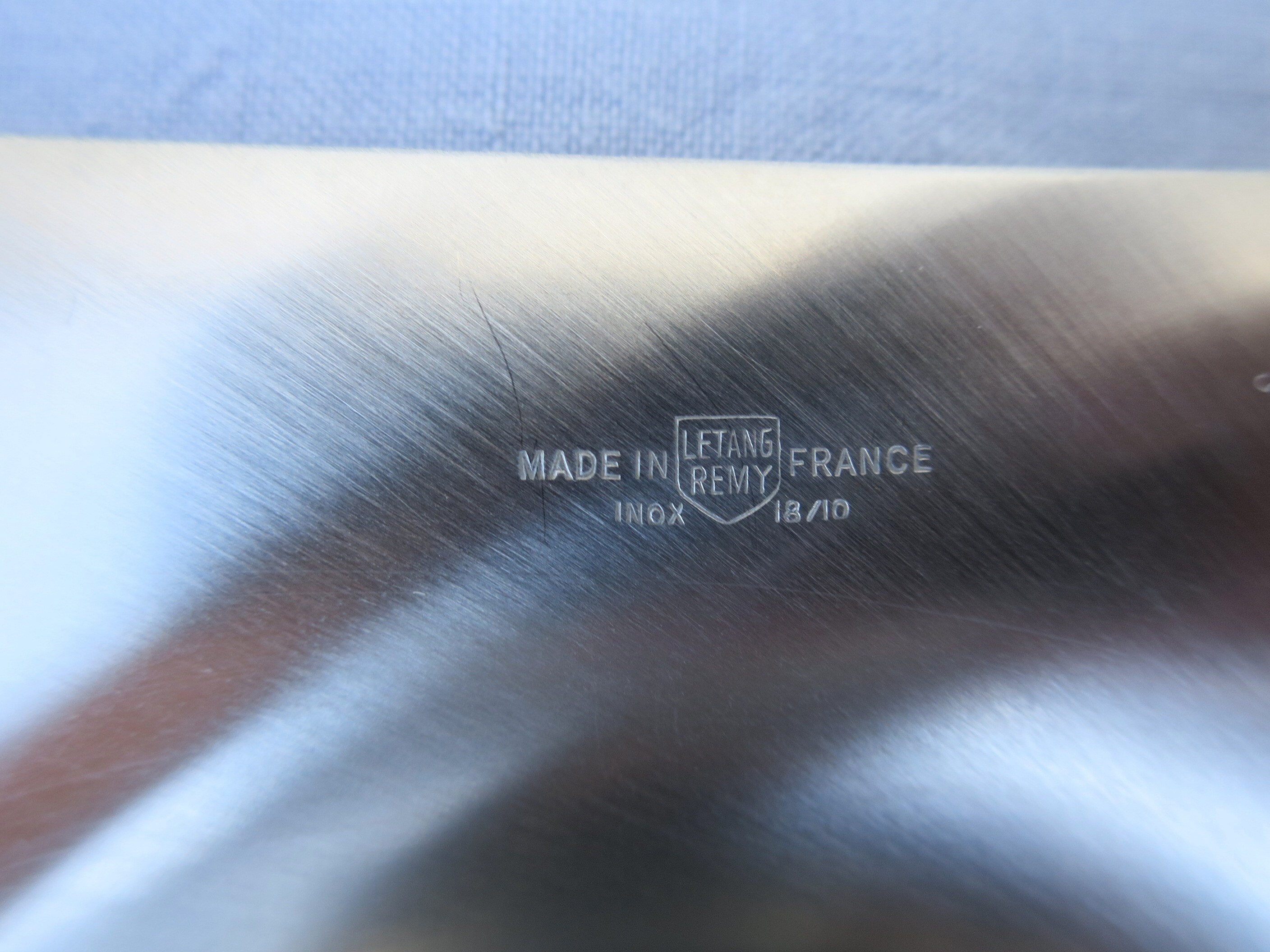 Dishes LETANG REMY Model OCEANE in Vintage Stainless Steel - Etsy