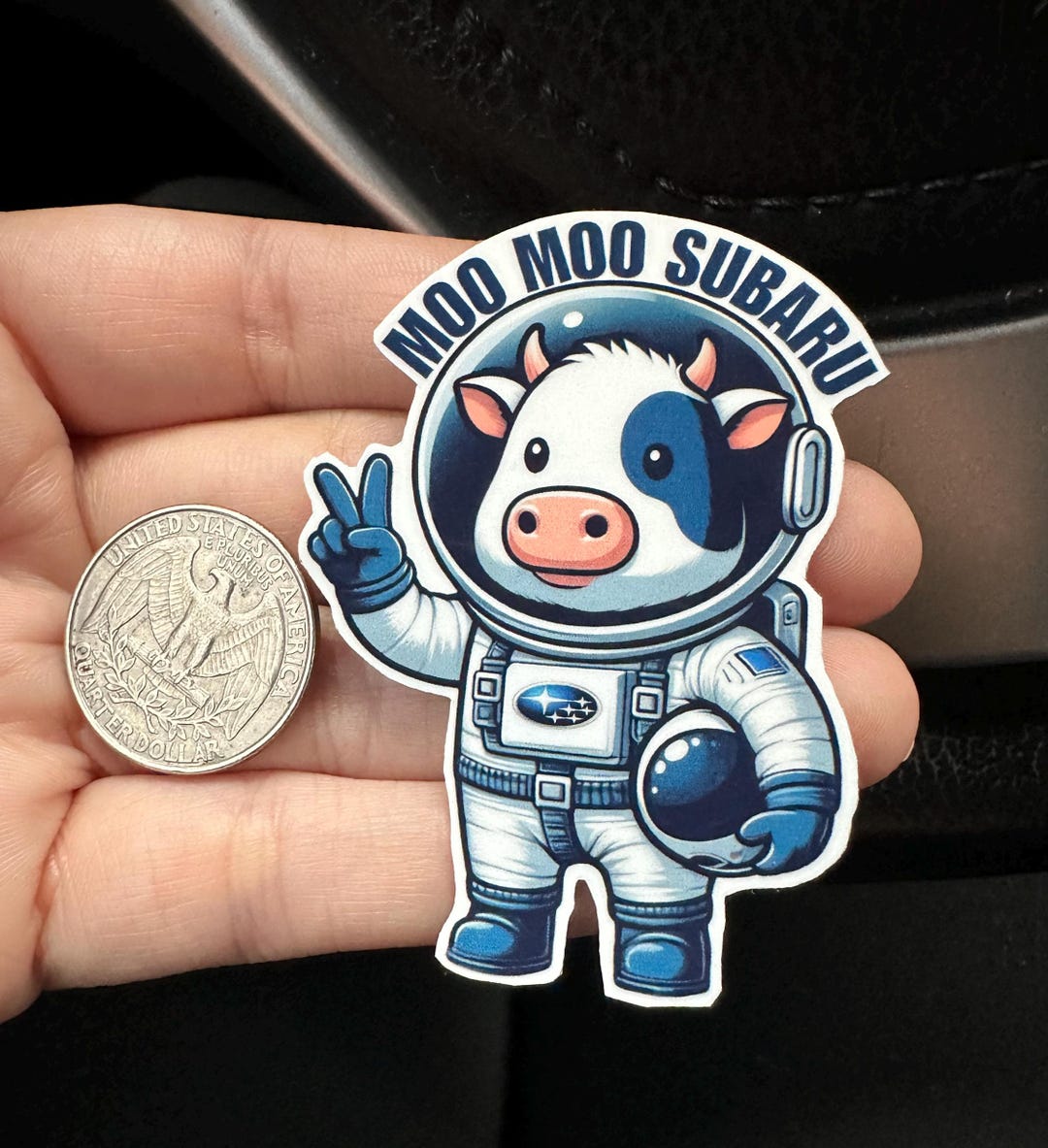 Subaru (moo Moo Subaru) Sticker - Etsy