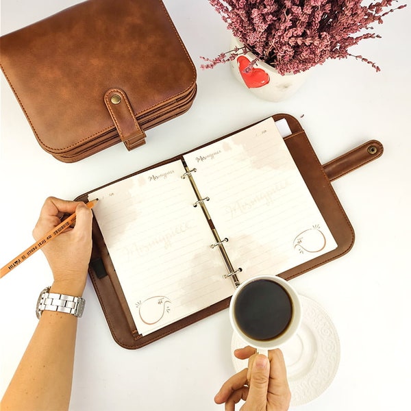 Leather Planner - Etsy