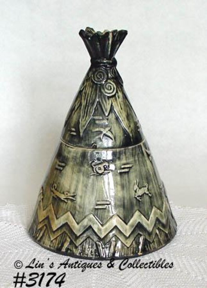 Mccoy Pottery Tipi Teepee Straight Top Cookie Jar (#3174) - Etsy