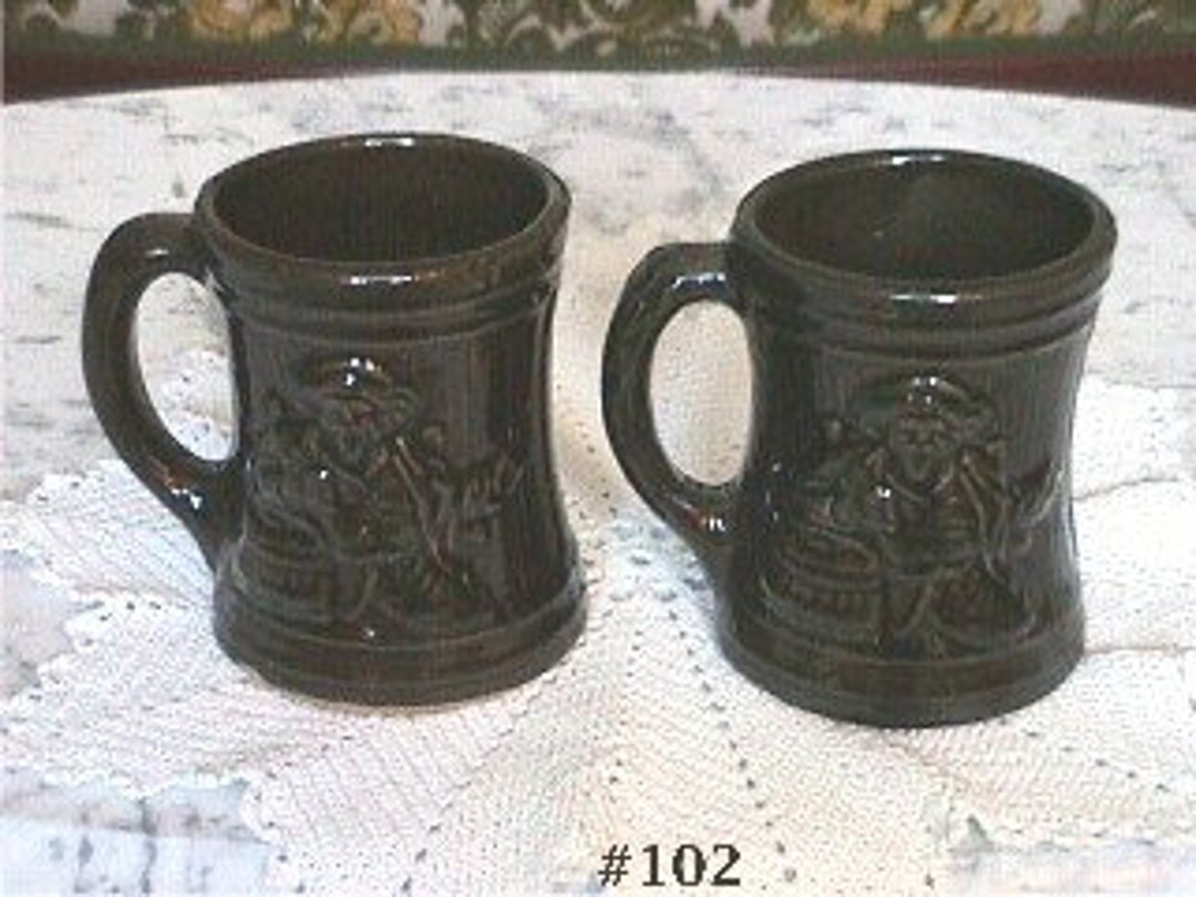 Vintage Mccoy Pottery Buccaneer Mugs Set of Two (#102) - Etsy